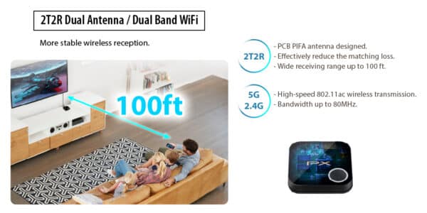 Full HD Wireless display adaptor| multi-systems | screen rotation
