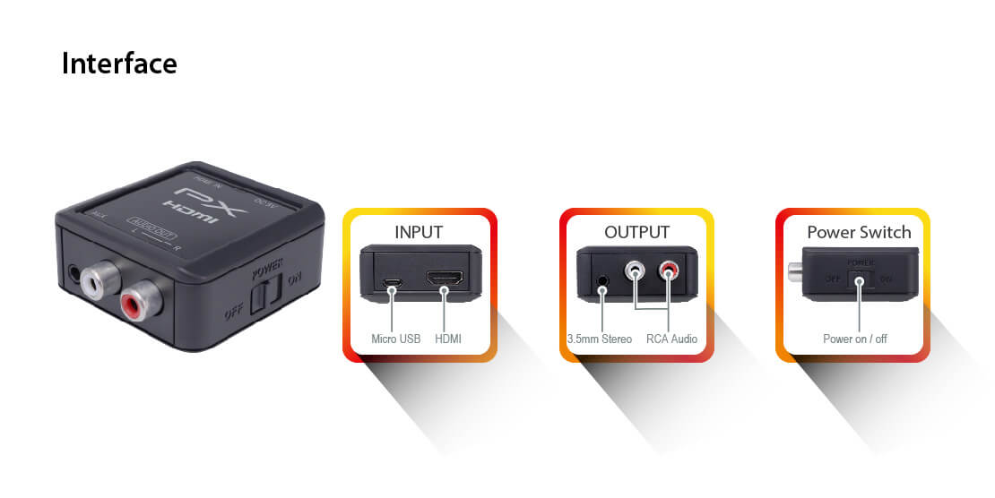 HDMI 2.1 eARC audio extractor | Analog audio convertor / adapter